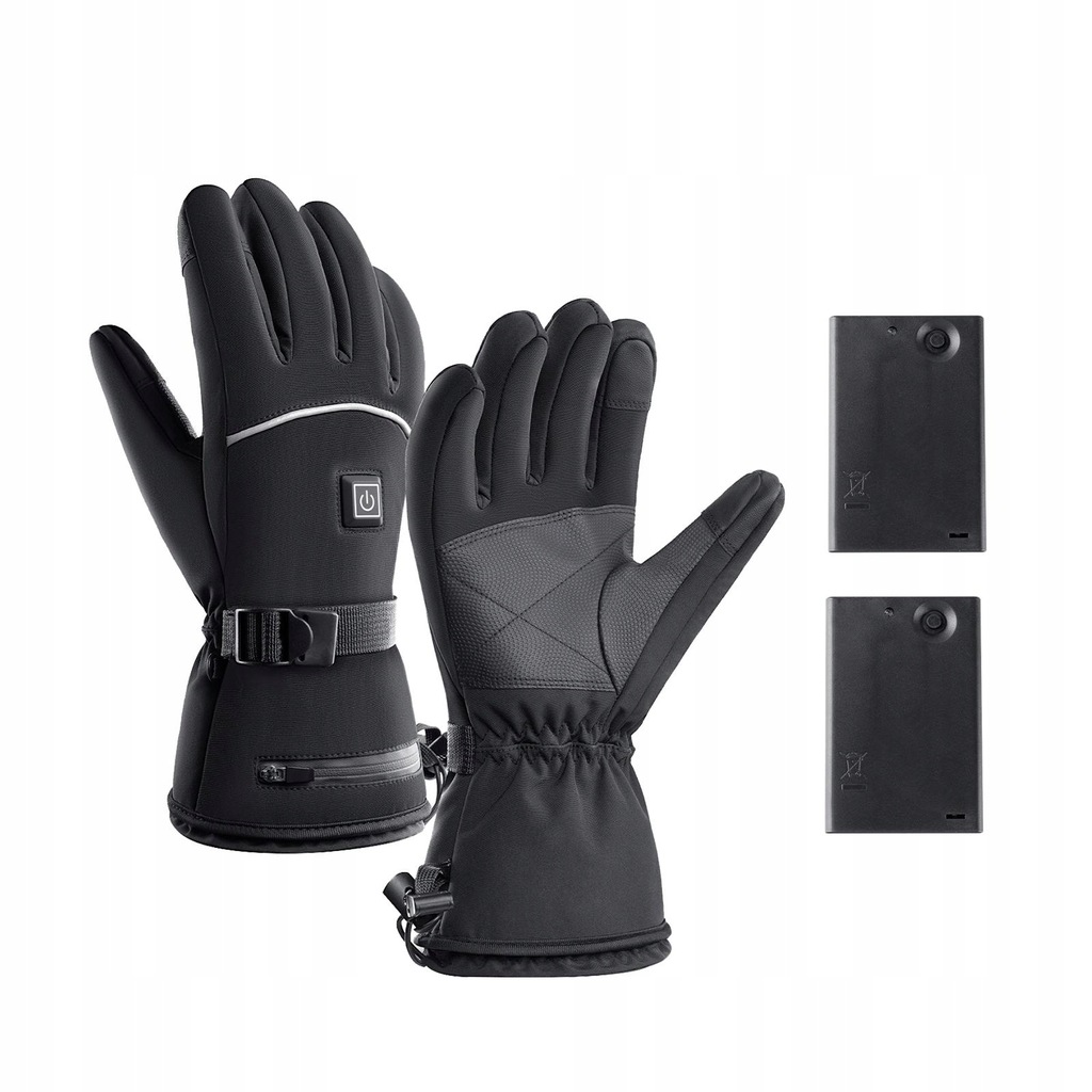 2x Motorcycle Heated Gloves Winter Windproof Hand Warmers for Sport All ...