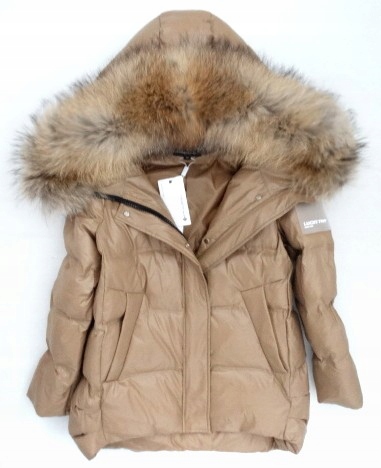 Puchowa MISS FOFO pikowana FUR beżowa jenot 38 M - 8706728432 ...