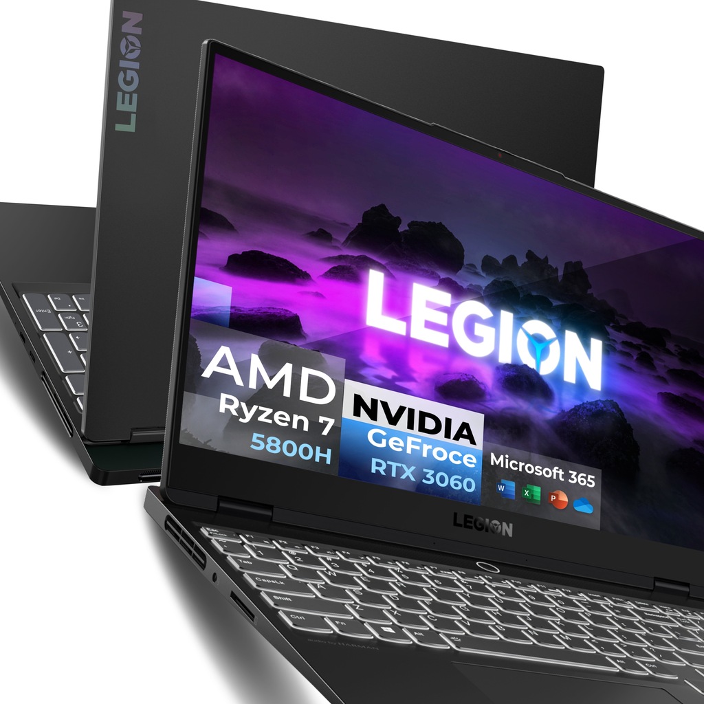 FHD 1920x1080 165Hz|GAMINGOWY Lenovo LEGION S7 SLIM! Ryzen 7 5800H RTX ...