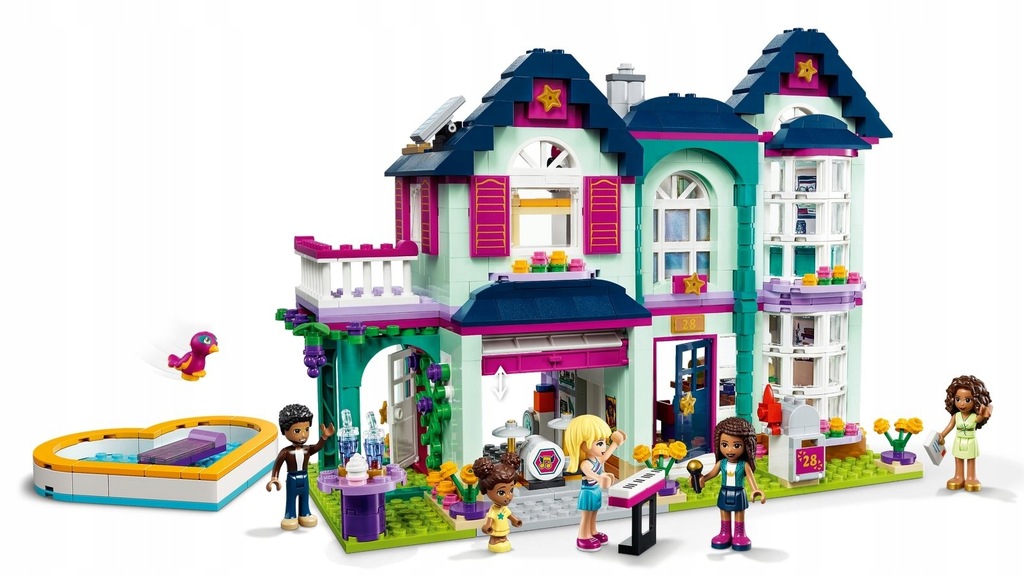 Купить LEGO 41449 ДОМ СЕМЬИ АНДРЕА, ДРУЗЬЯ, НОВЫЕ КИРПИЧИ, УНИКАЛЬНЫЕ ...