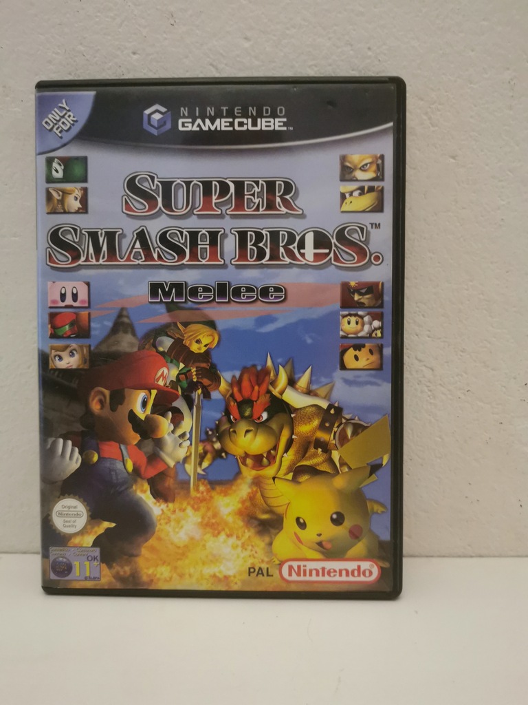 GRA Super Smash Bros: Melee Nintendo GameCube ORYG - 11808446575 - oficjalne archiwum Allegro
