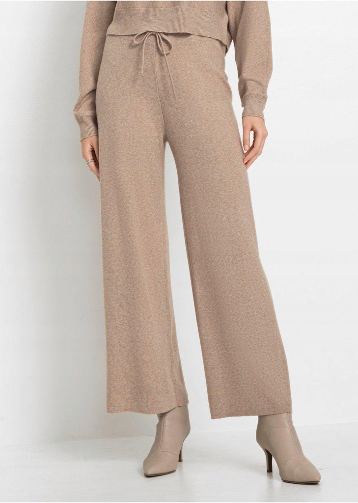 BODYFLIRT SZEROKIE DZIANINOWE SPODNIE 34 XS - 14828744026 - oficjalne archiwum Allegro