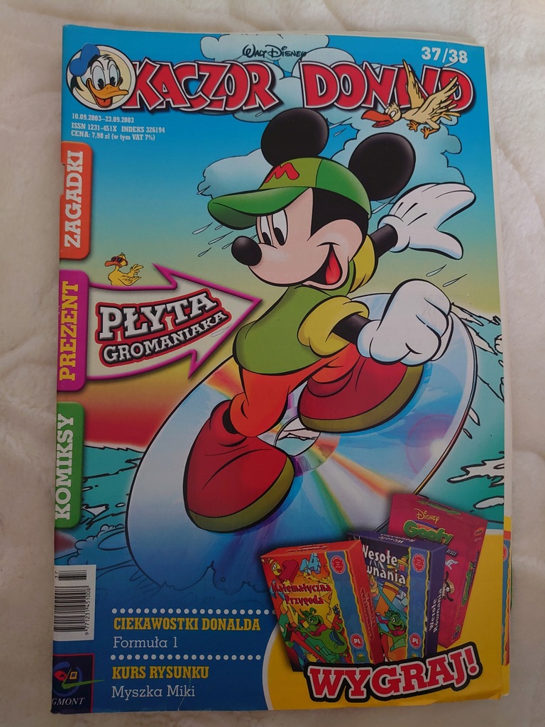KOMIKS KACZOR DONALD NUMER 37/38 2003 - 8835291050 - oficjalne archiwum Allegro