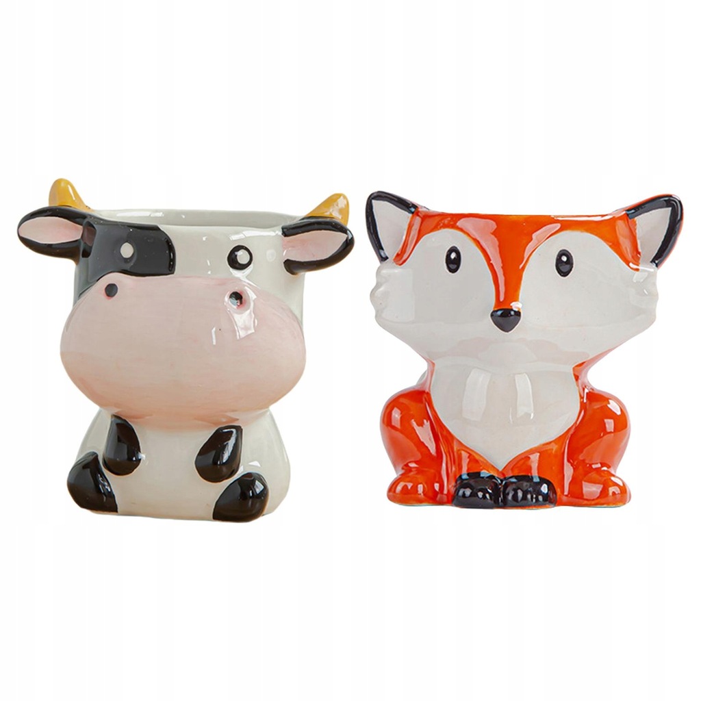 2x Cartoon Ceramiczna Roślina Soczysta Doniczka - 12375431886 ...