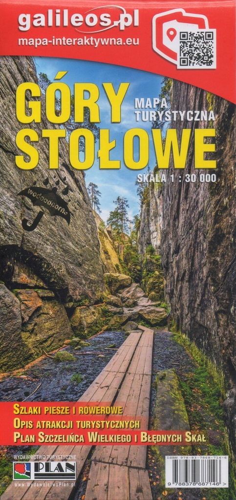 GÓRY STOŁOWE mapa WODOODPORNA PLAN 2022 - 12439447440 - oficjalne archiwum Allegro