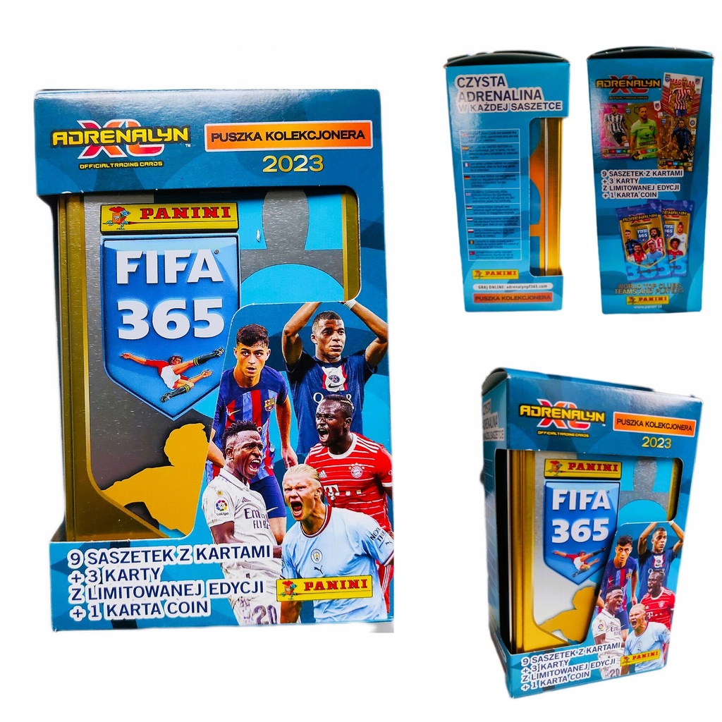DUŻA PUSZKA FIFA 365 2023 KARTY PIŁKARSKIE PANINI - 13312969816 ...