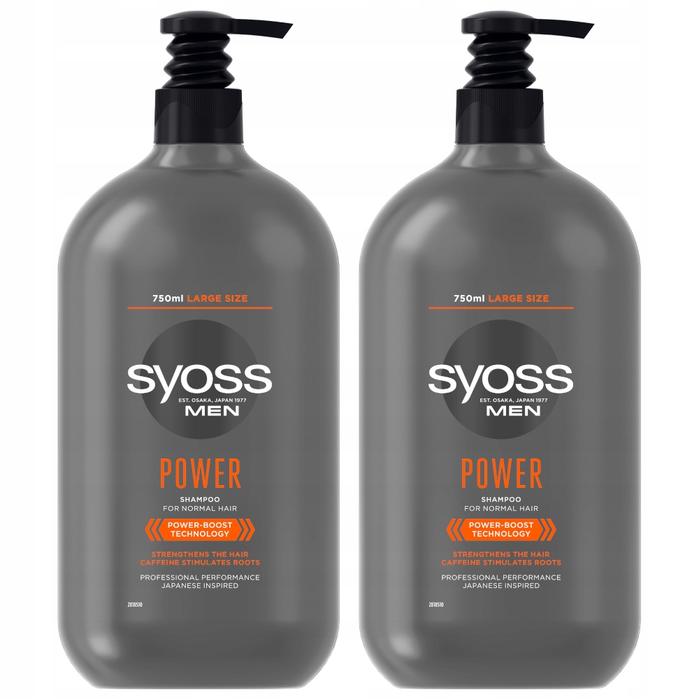 Syoss MEN Power szampon włosy normalne 2x 750ml - 13922769507 - oficjalne archiwum Allegro