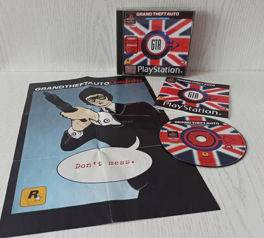 GRAND THEFT AUTO LONDON + MAPA psx ps1 bcm od 1zł - 12037666646 ...