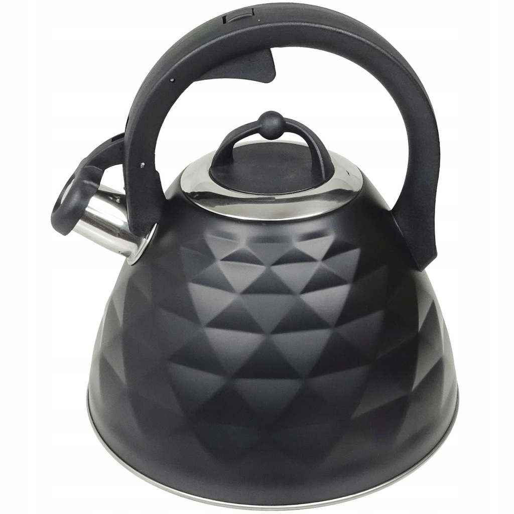 Купить ГАЗОВЫЙ ЧАЙНИК ИНДУКЦИОННЫЙ СО СВИСТЛОМ ЧЕРНЫЙ МАТОВЫЙ 3Л ...