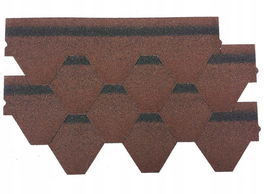 Gont bitumiczny hexagonal brązowy PLASTER MIODU - 13930427159 ...