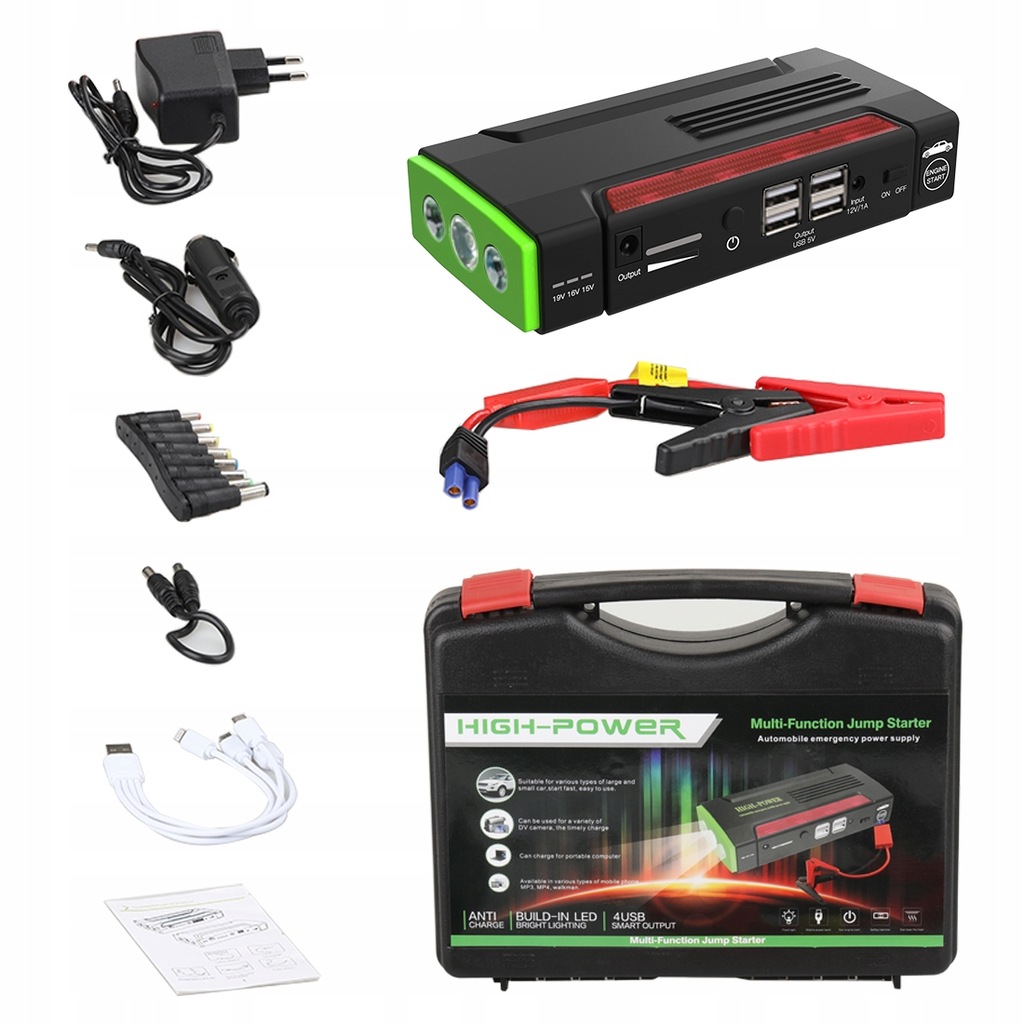 TM18A POWERBANK Z ROZRUCHEM DO SAMOCHODU 68800mAh - 10699354270 ...