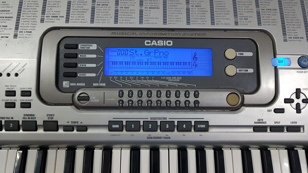 Keyboard/Pianino Casio WK-3500 - 9964559092 - oficjalne archiwum Allegro