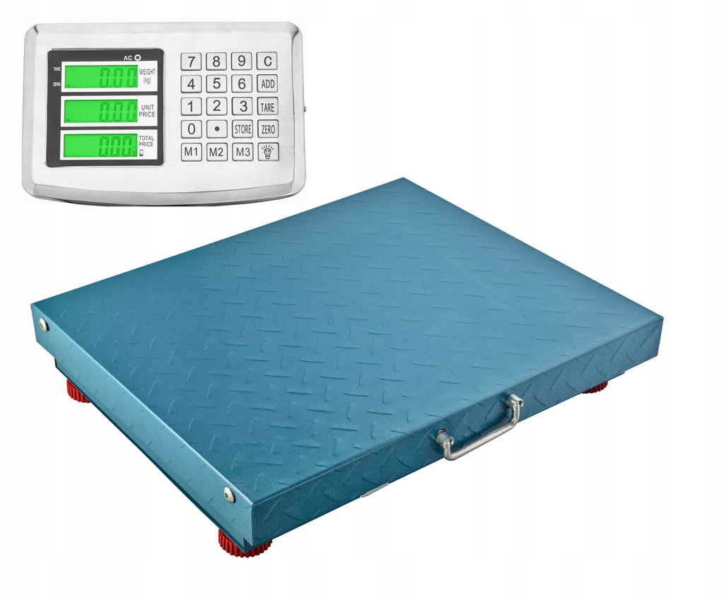 WAGA PLATFORMOWA MAGAZYNOWA 150kg BEZPRZEWODOWA - 12771444565 ...