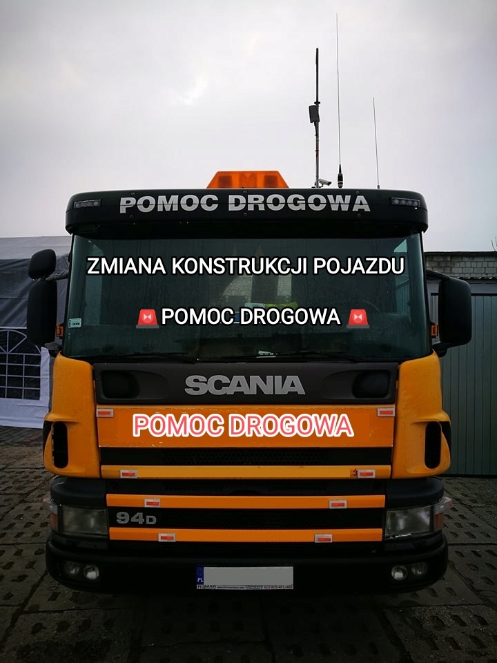 SCANIA Zmiana konstrukcyjna pojazdu POMOC DROGOWA - 12455231175 ... SCANIA Zmiana konstrukcyjna pojazdu POMOC DROGOWA - 12455231175 ...