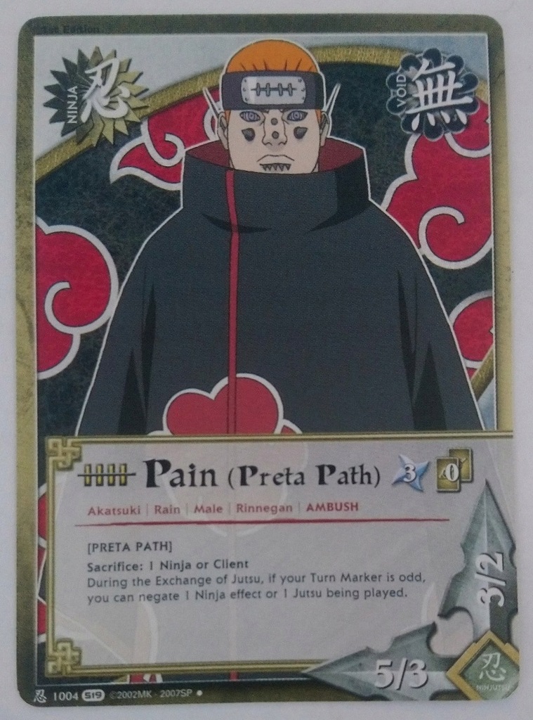 Karta Naruto CCG Ninja Pain (Preta Path) - N-1004 - 12417356293 ...