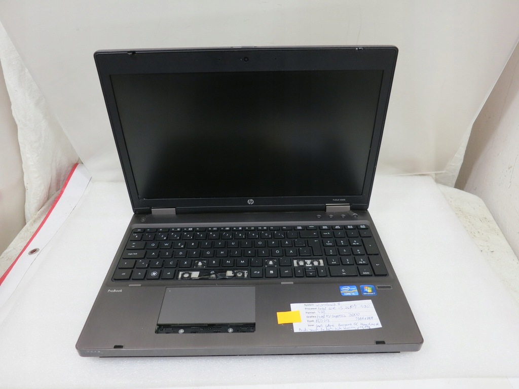 HP ProBook 6560b/ Core i5 4GB / 750GB Bat X Opis! - 13203693867 ...