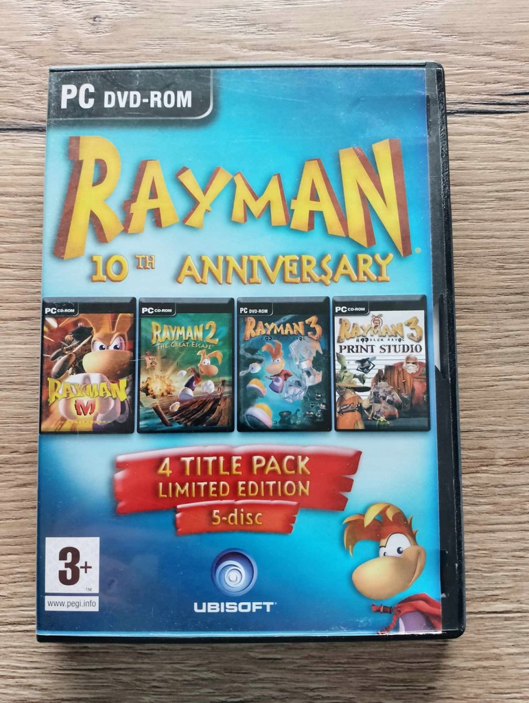 PC Zestaw Rayman 10th Anniversary / Rayman 2 / Rayman M / Rayman 3 ANG ...