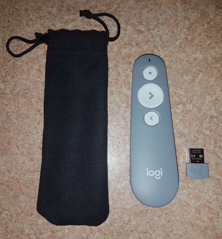 Pointer wskaźnik laserowy prezenter Logitech R500 - 8317601337 - oficjalne archiwum Allegro