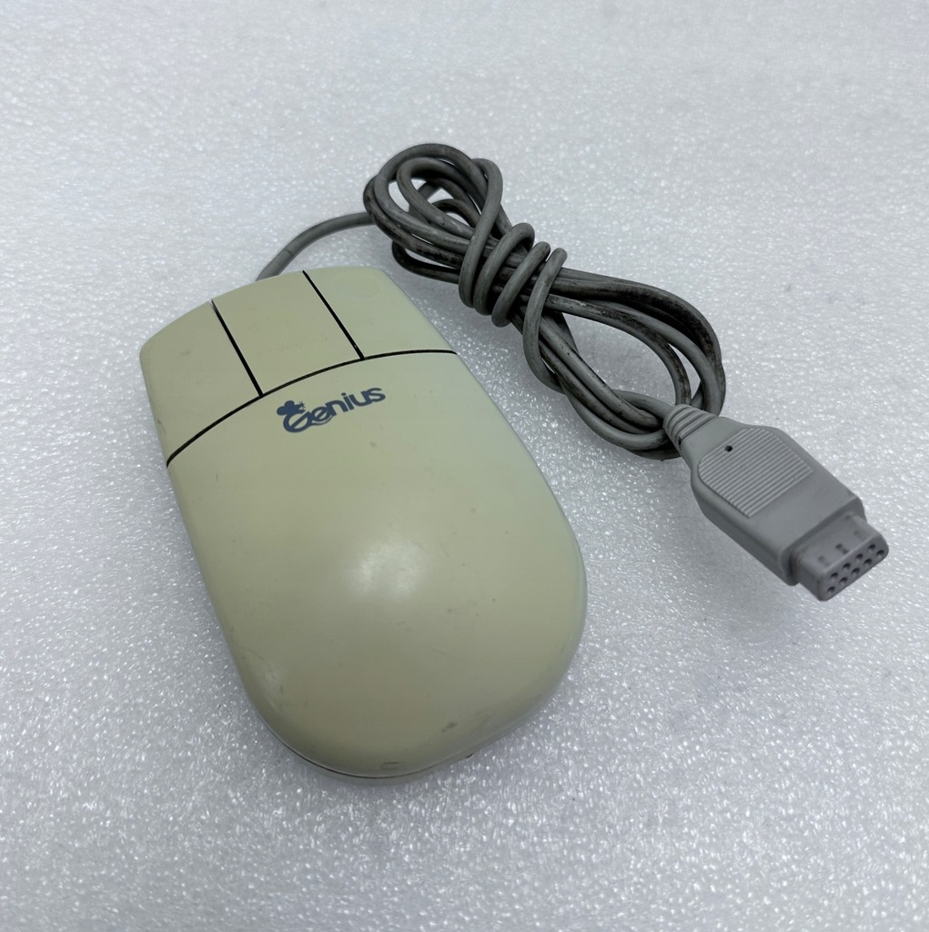 Retro Myszka Mysz komputerowa GENIUS EasyMouse FSUGMZE3 serial (DB 9f ...