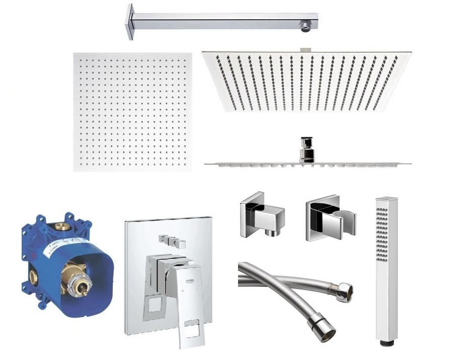 GROHE EUROCUBE ZESTAW PODTYNKOWY + Rea 40 cm - 7495662621 - oficjalne archiwum Allegro