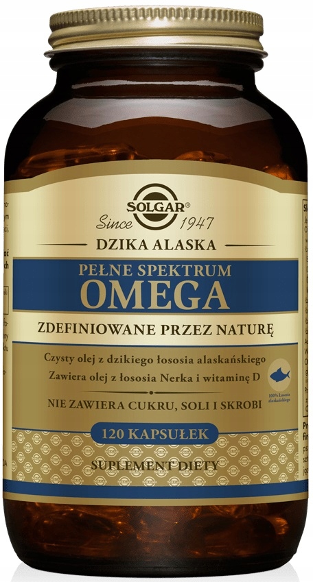 SOLGAR PEŁNE SPEKTRUM OMEGA 120k EPA DHA DPA ŁOSOŚ - 14551818988 ...