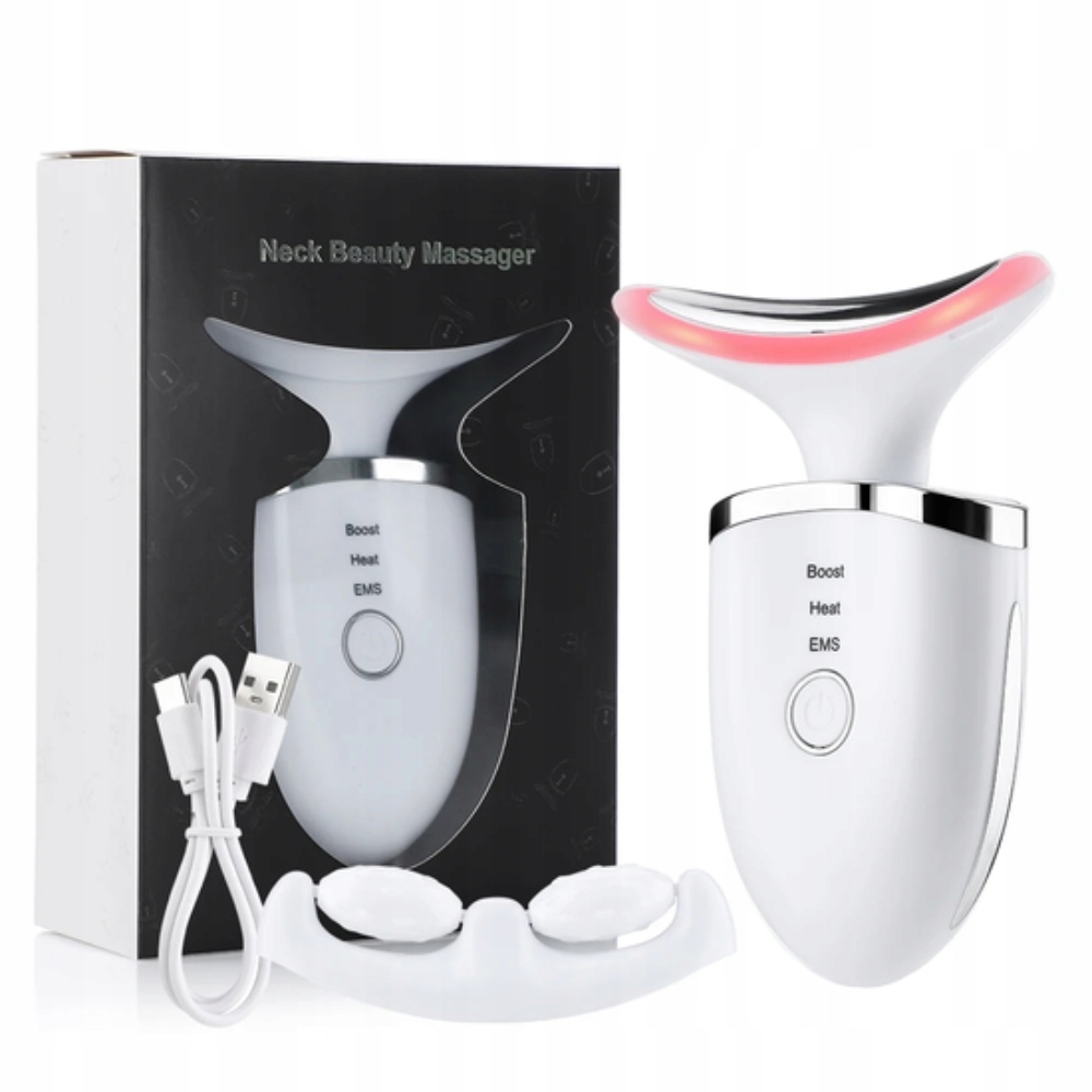 2 IN 1 SONIC MASSAGER FOR FACE AND NECK FIRMING ULTRASONIC EMS ...