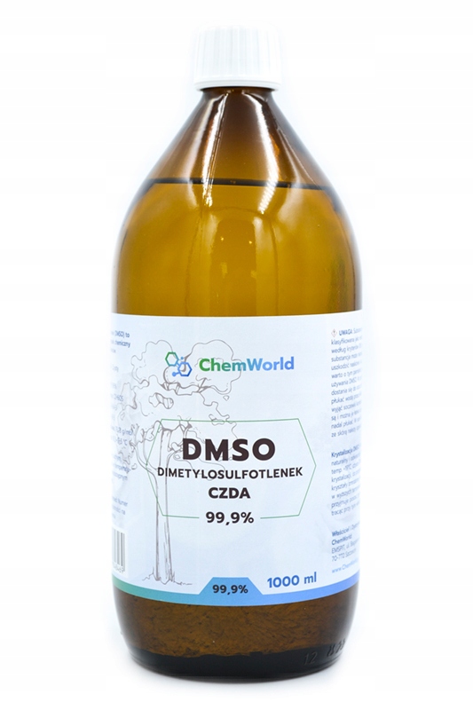 ChemWorld DMSO CZDA 99,9% 1000ml - 12601494158 - oficjalne archiwum Allegro