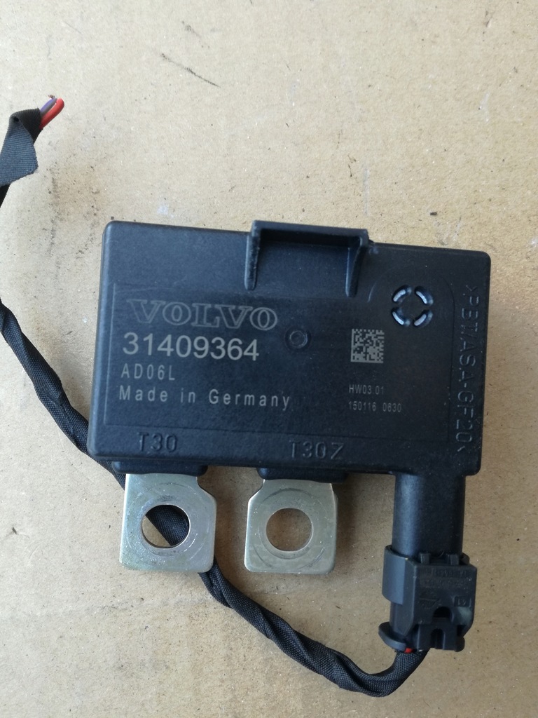 VOLVO V40 II V60 XC60 PRZEKAŹNIK MODUŁ START STOP 31409364 ...