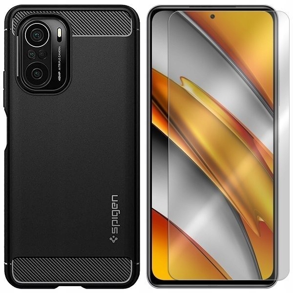 ETUI DO XIAOMI POCO F3 SPIGEN RUGGED ARMOR + SZKŁO - 10931584430 - oficjalne archiwum Allegro