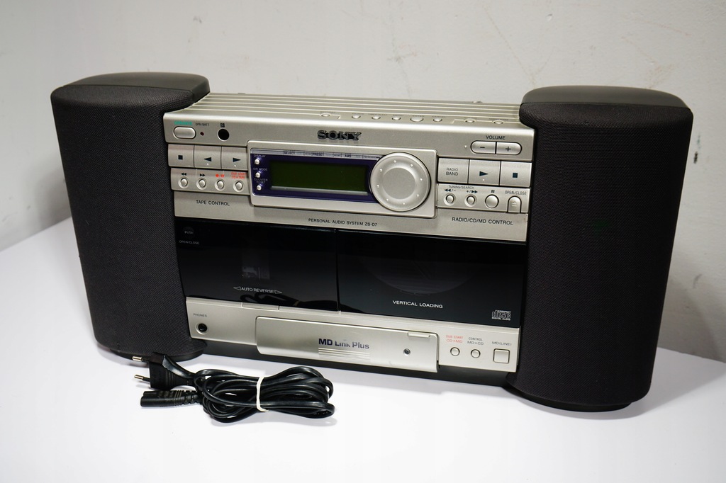 SONY ZS-D7 Radioodtwarzacz + CD + Magnetofon + Mini Disc - 15339243252 ...