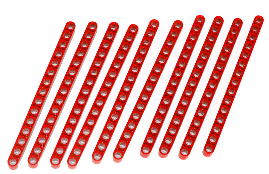 LEGO 10 Liftarm 1x15 czerwony 32278 4163147 416314 - 7099207064 ...