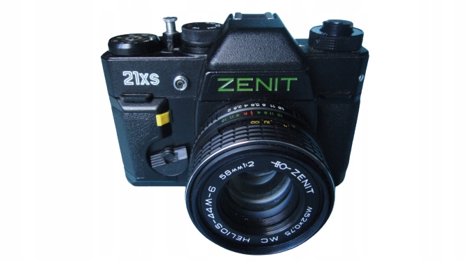 Aparat Zenit 21 XS + Helios MC 44M-6 NOWY - 12728826437 - oficjalne archiwum Allegro