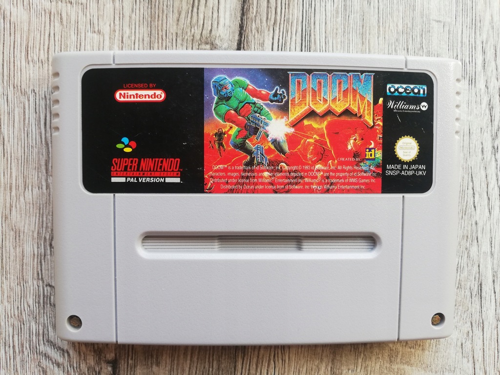 Doom ! Super Nintendo SNES PAL ! - 14346945111 - oficjalne archiwum Allegro