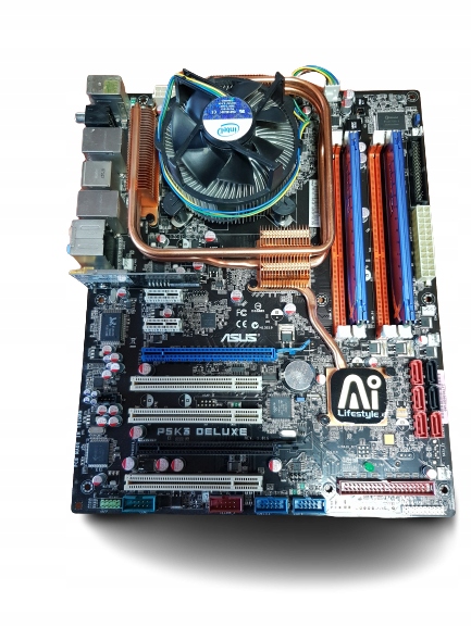 Płyta Asus P5K3 DELUXE+ CPU INTEL E6550 !! + 4GB ram test OK LEGENDA ...