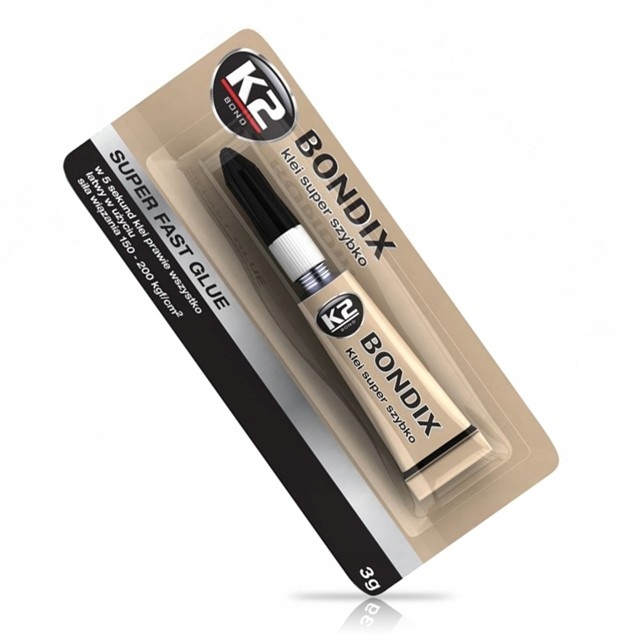 K2 Bondix Szybkoschnący klej do plastiku gumy 3g - 7523760812 - oficjalne archiwum Allegro
