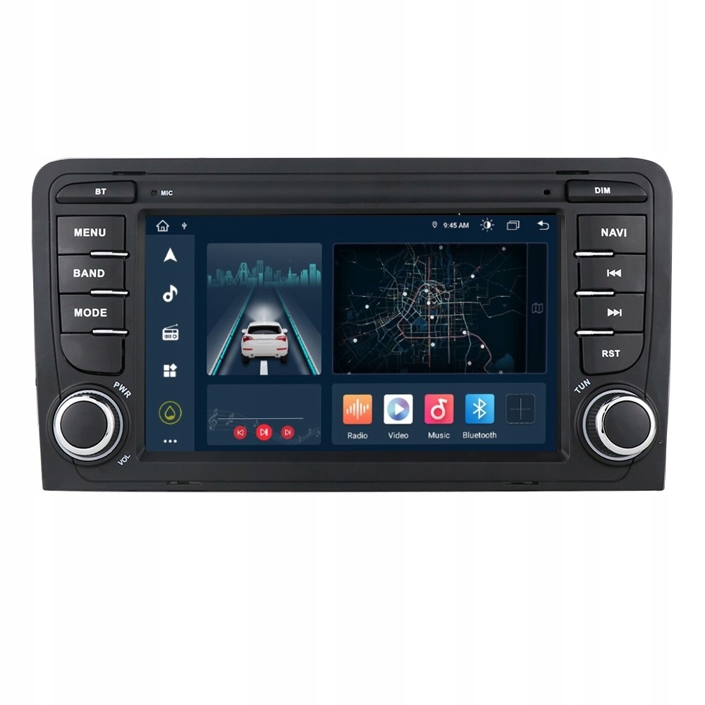 RADIO 2DIN ANDROID AUDI A3 8P 4/64 GB DSP CARPLAY - 12653618347 - oficjalne archiwum Allegro