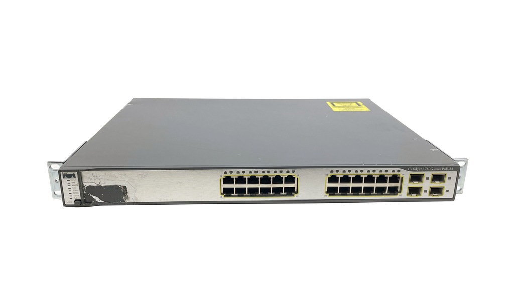 Cisco WS-C3750G-24PS-S 24-Port Gigabit PoE Switch - 12925646517 - oficjalne archiwum Allegro