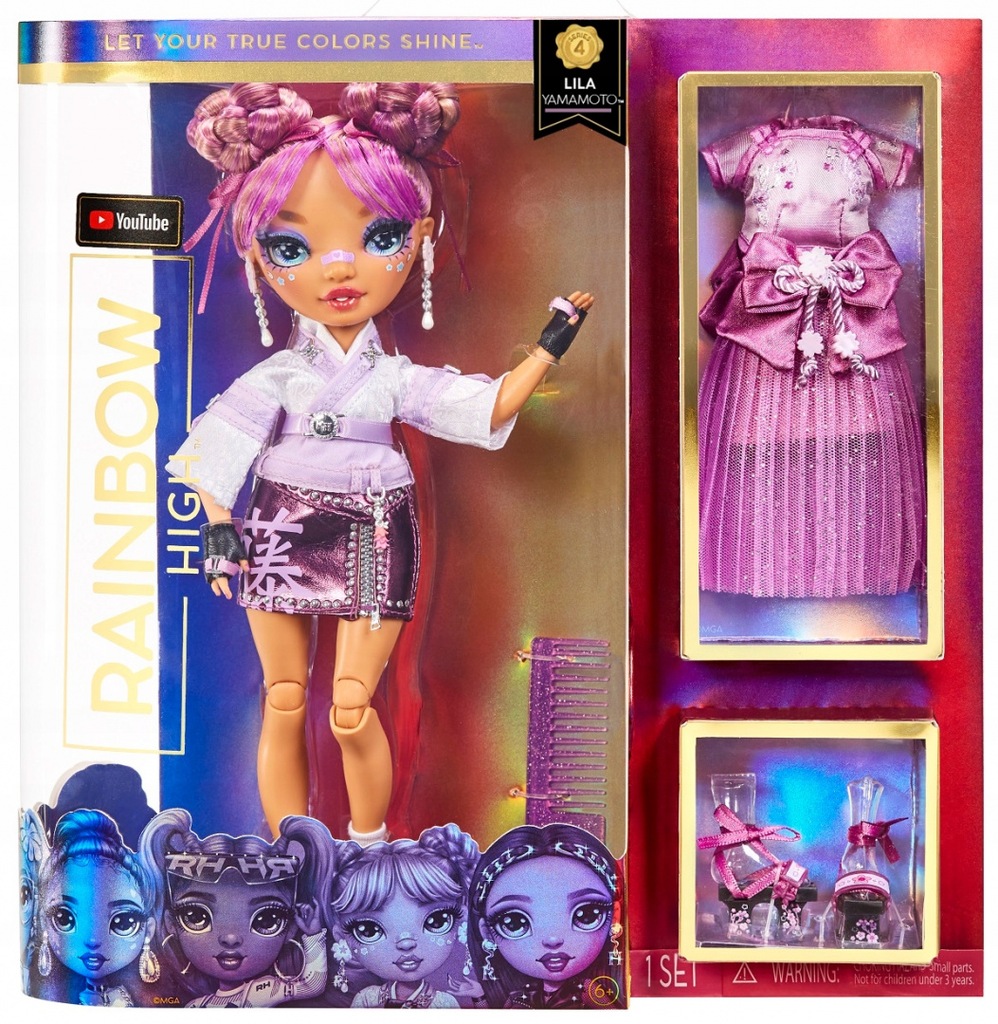 RAINBOW HIGH S4 Lalka LILA TAMAMOTO 2x UBRANIA - 12753715729 ...