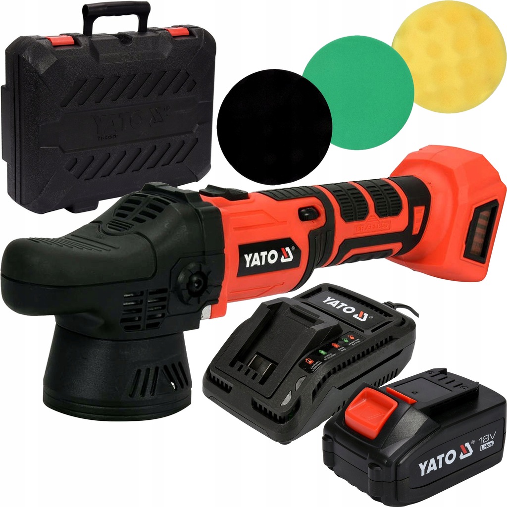 Polerka samochodowa akumulatorowa 18V YATO 3,0Ah - 13231070109 - oficjalne archiwum Allegro