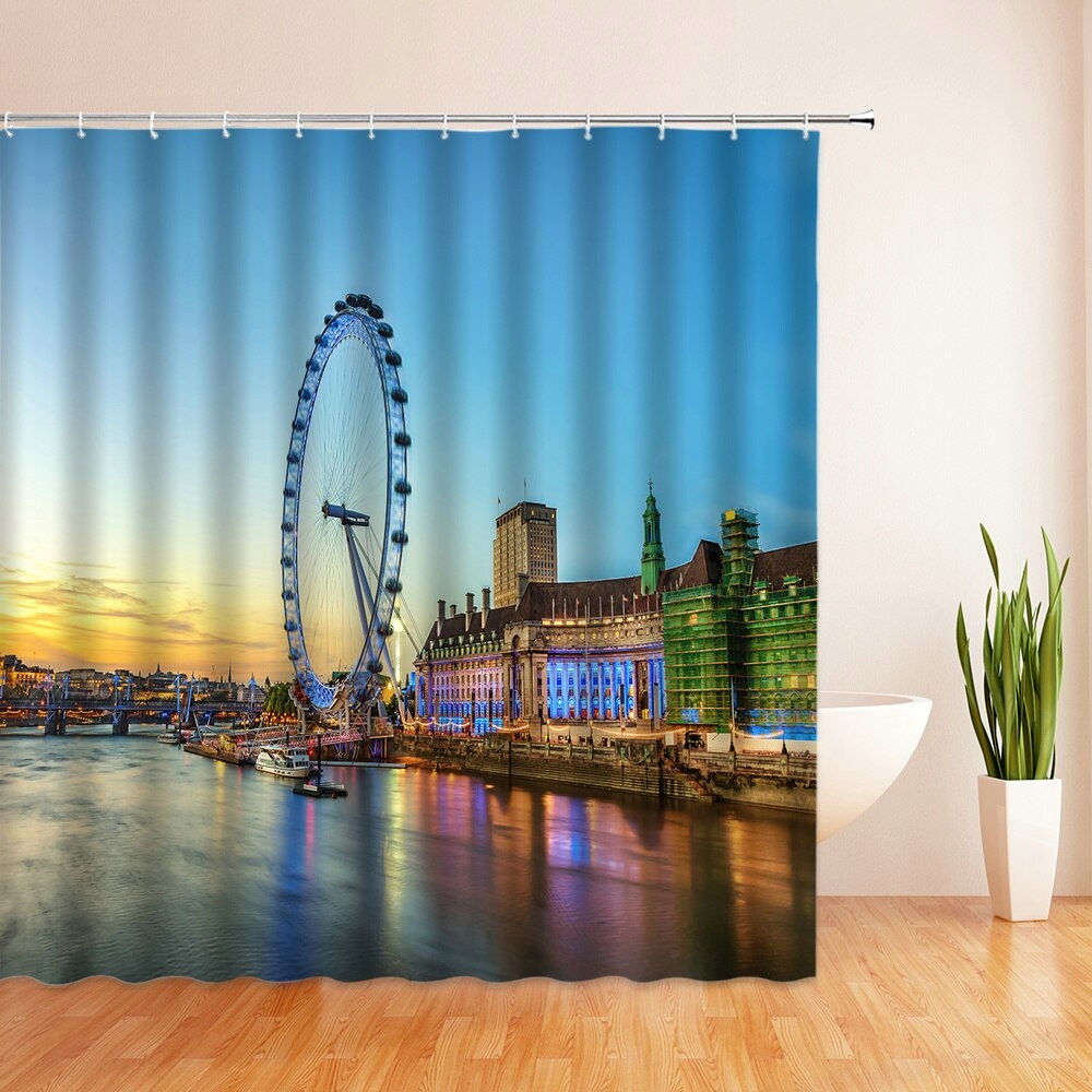 ZASLONA PRYSZNICOWA Retro samochód wodoodporny - 12543182343 ...