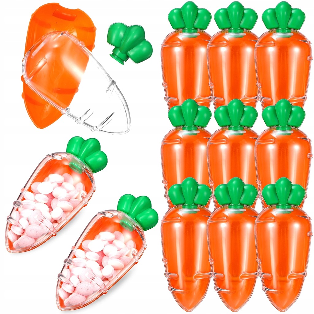 CARROT SHAPED FRUIT BOX MINI TREAT BOXES PLASTIC - 13744774077 ...
