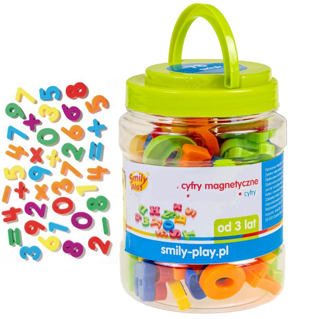 Magnetyczne cyferki na lodówkę Symbole magnetyczne - 12424047155 ...