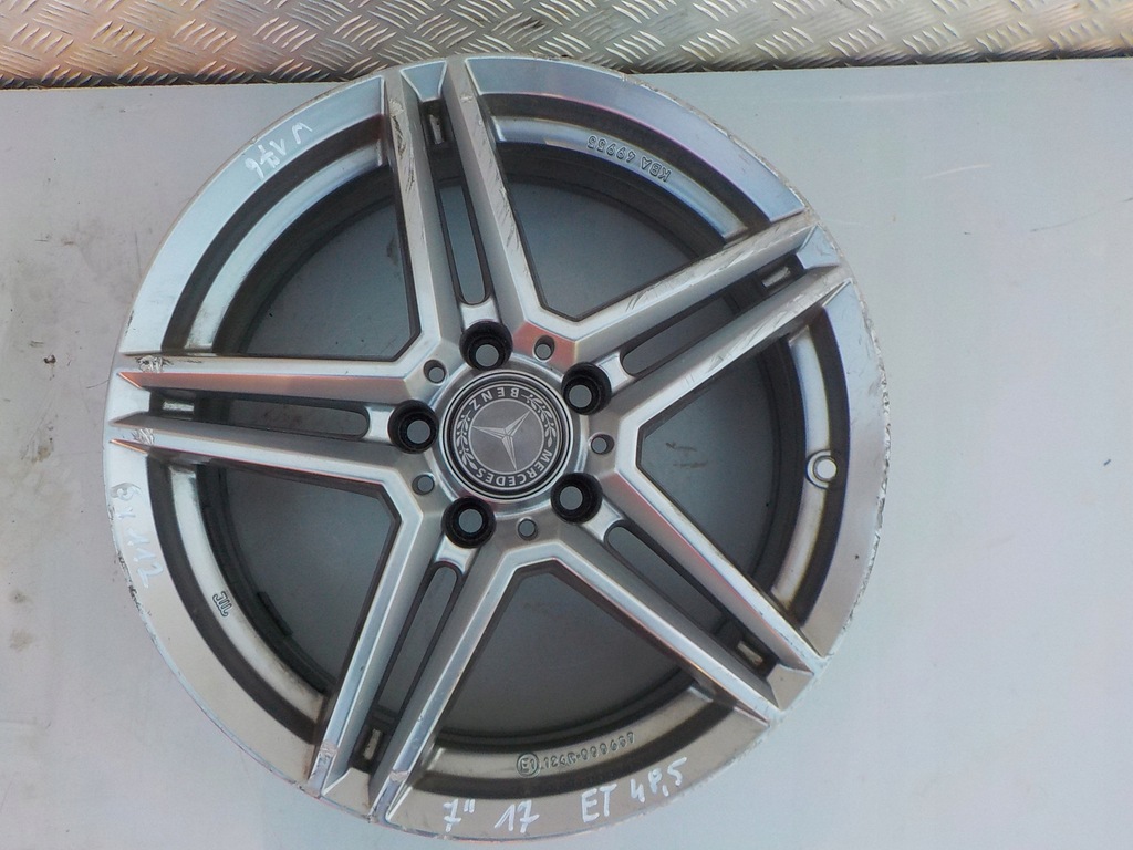 FELGA MERCEDES A B C 17" ET 48.5 KBA 49955 # - 9245434229 - oficjalne ...