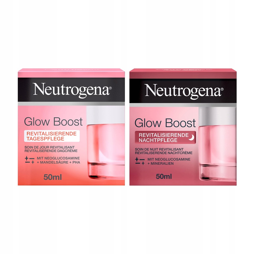 Neutrogena Glow Boost Zestaw Dzień/Noc 2x50ml - 14112455984 - oficjalne ...