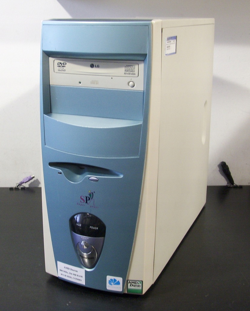 AMD Duron 800MHz 256MB 40GB DVD RS232 Win 98 RETRO - 12682288143 ...