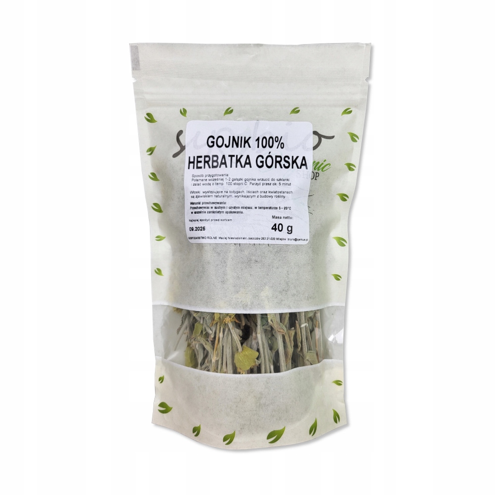 GOJNIK Herbatka górska Ziele 40g Szałwia libańska Sideritis Scardica ...