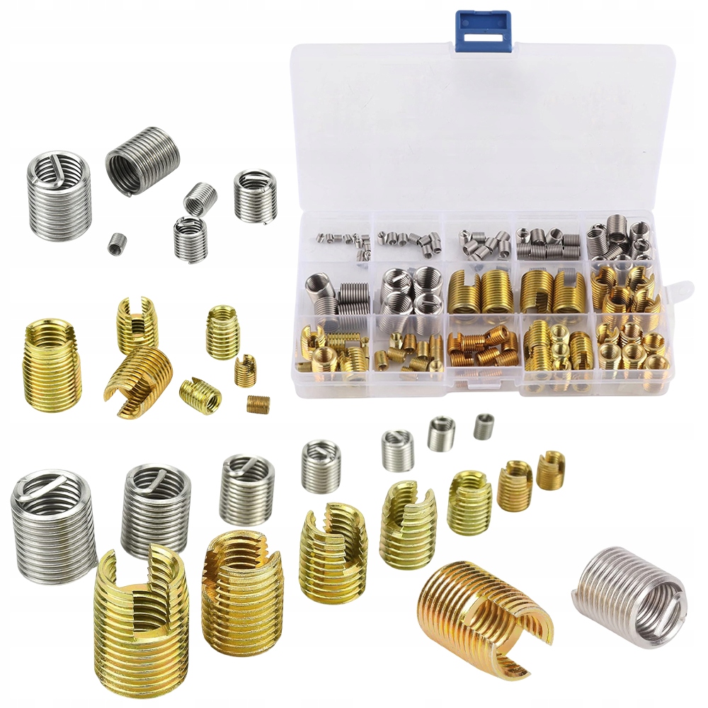 WKŁADKI GWINTOWANE I TULEJE GWINTOWANE M3 M4 M5 M6 M8 M10 M12 116SZT - 16894872744 - oficjalne ...