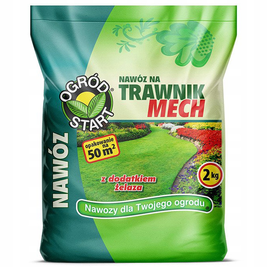 Nawóz do Trawy Trawnik Mech granulowany 2 kg - 11713132839 - oficjalne archiwum Allegro
