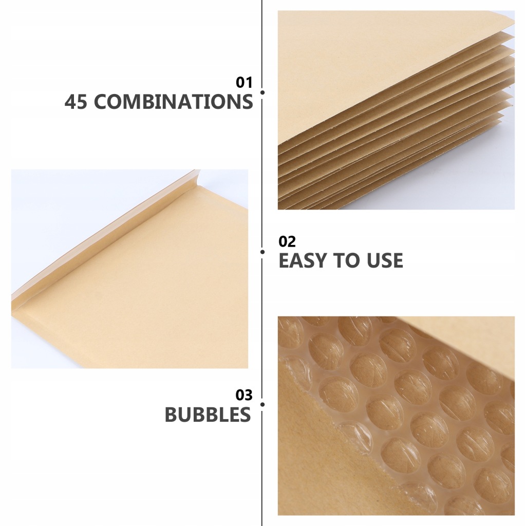 Kraft Paper Bubble Bag Mailing Large Mailers - 14441249851 - oficjalne archiwum Allegro