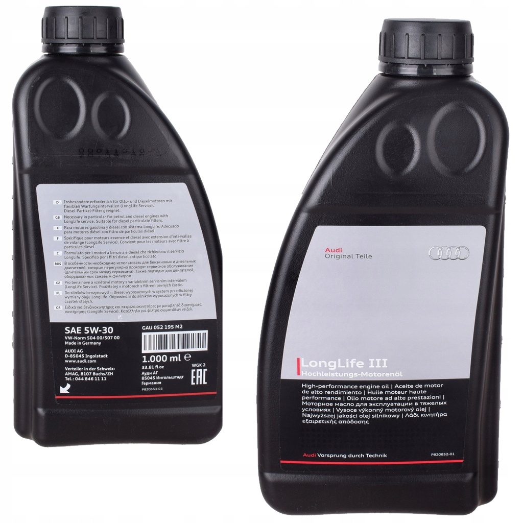 ORYGINALNY OLEJ VW G052195M2 5W30 LONGLIFE III 1L - 6561769441 ...